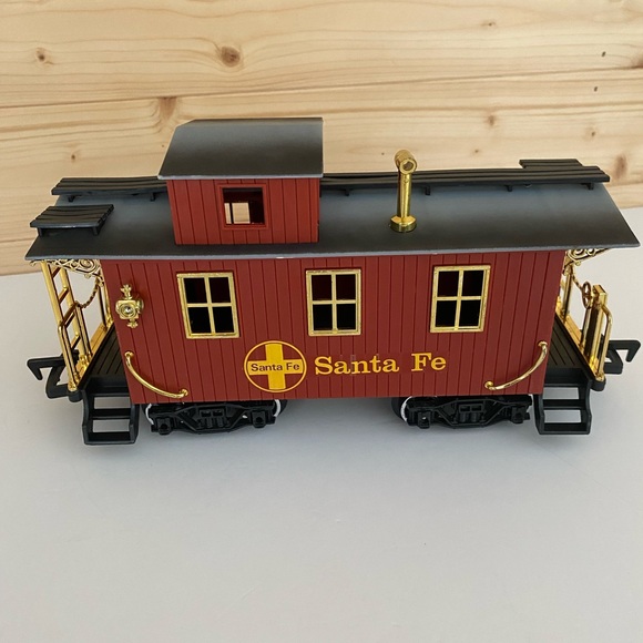 New Bright | Other | Vintage New Bright Santa Fe Railroad Red Caboose ...